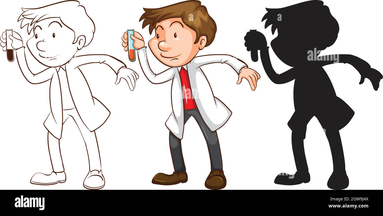 Different laboratory glassware transparent Stock Vector Images - Alamy