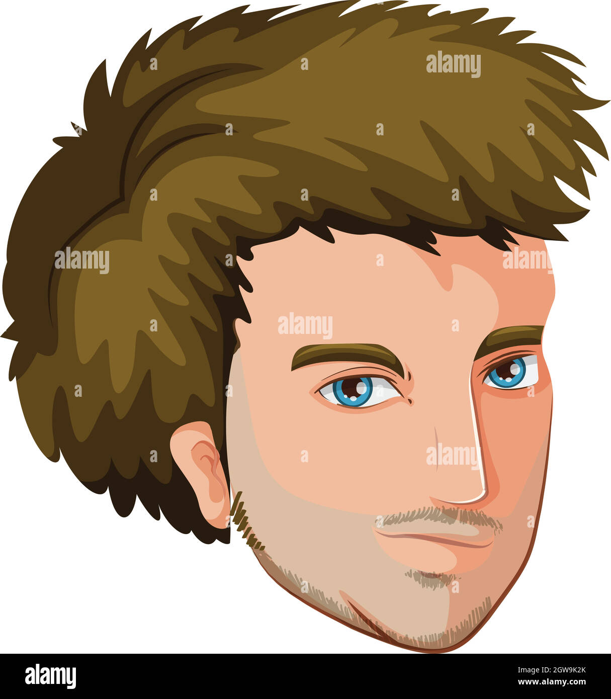 A man's face Stock Vector Image & Art - Alamy