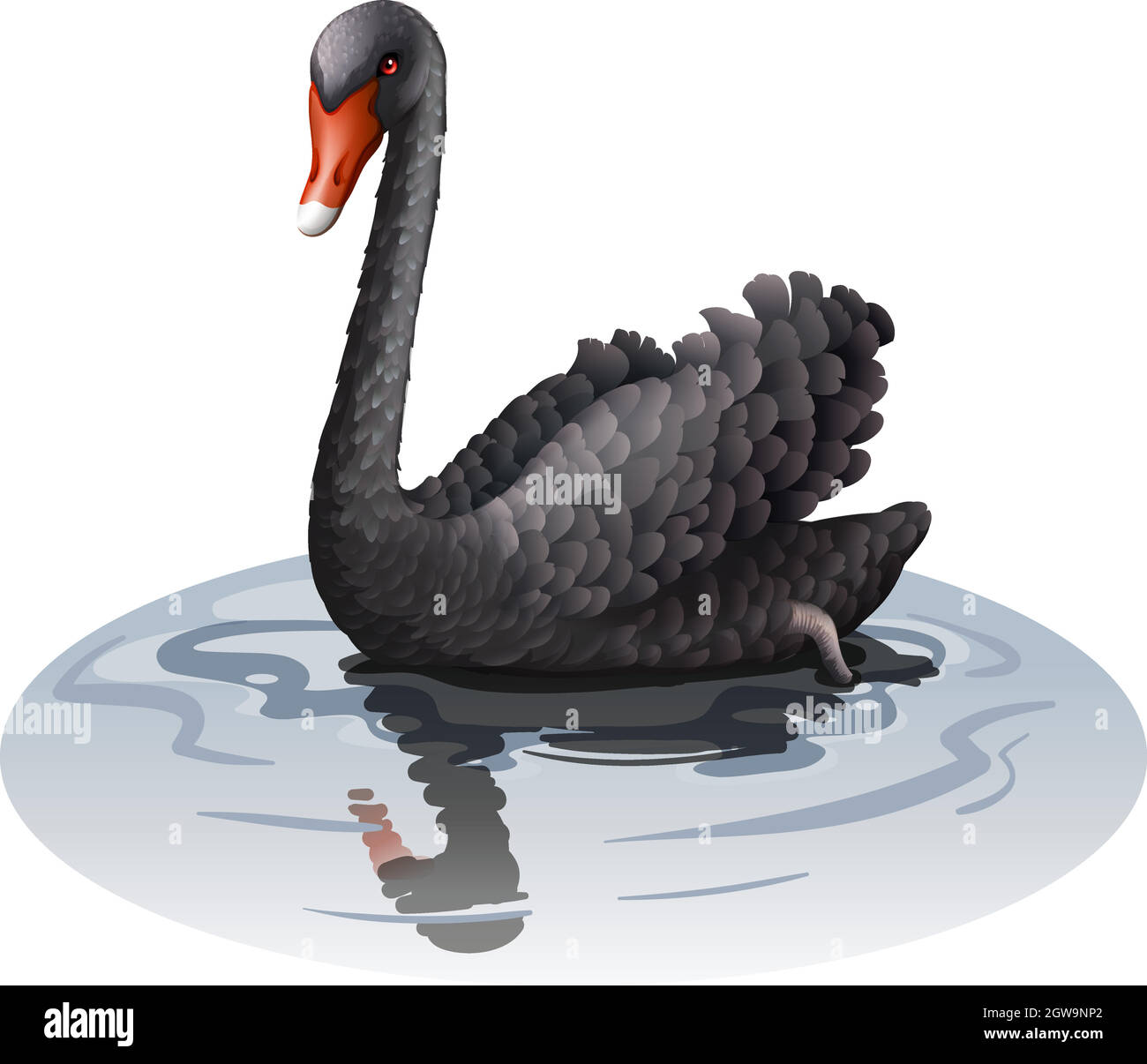 Grey and white goose Stock Vector Images - Alamy