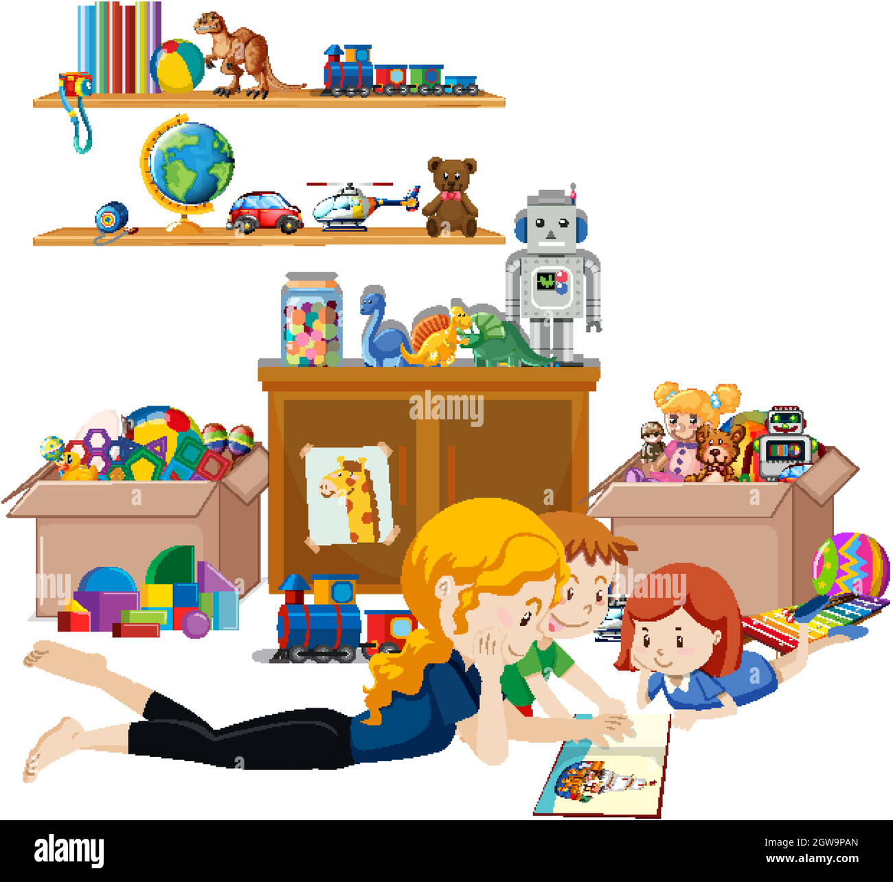 Boy girl doll on Stock Vector Images - Alamy