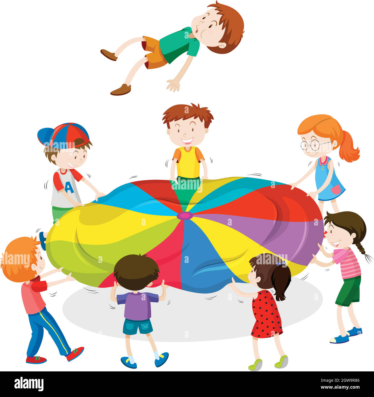 Child bouncing Stock Vector Images - Alamy