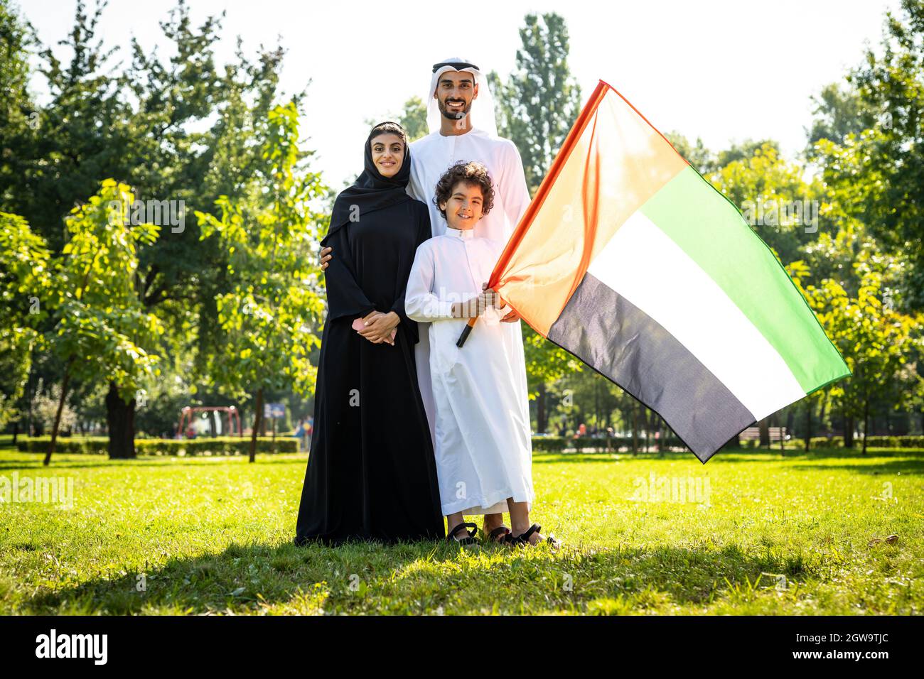 National day uae family hi-res stock photography and images - Alamy