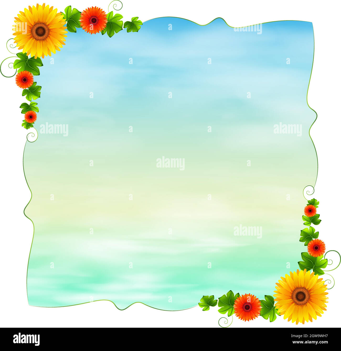 Empty blue background Stock Vector Images - Alamy