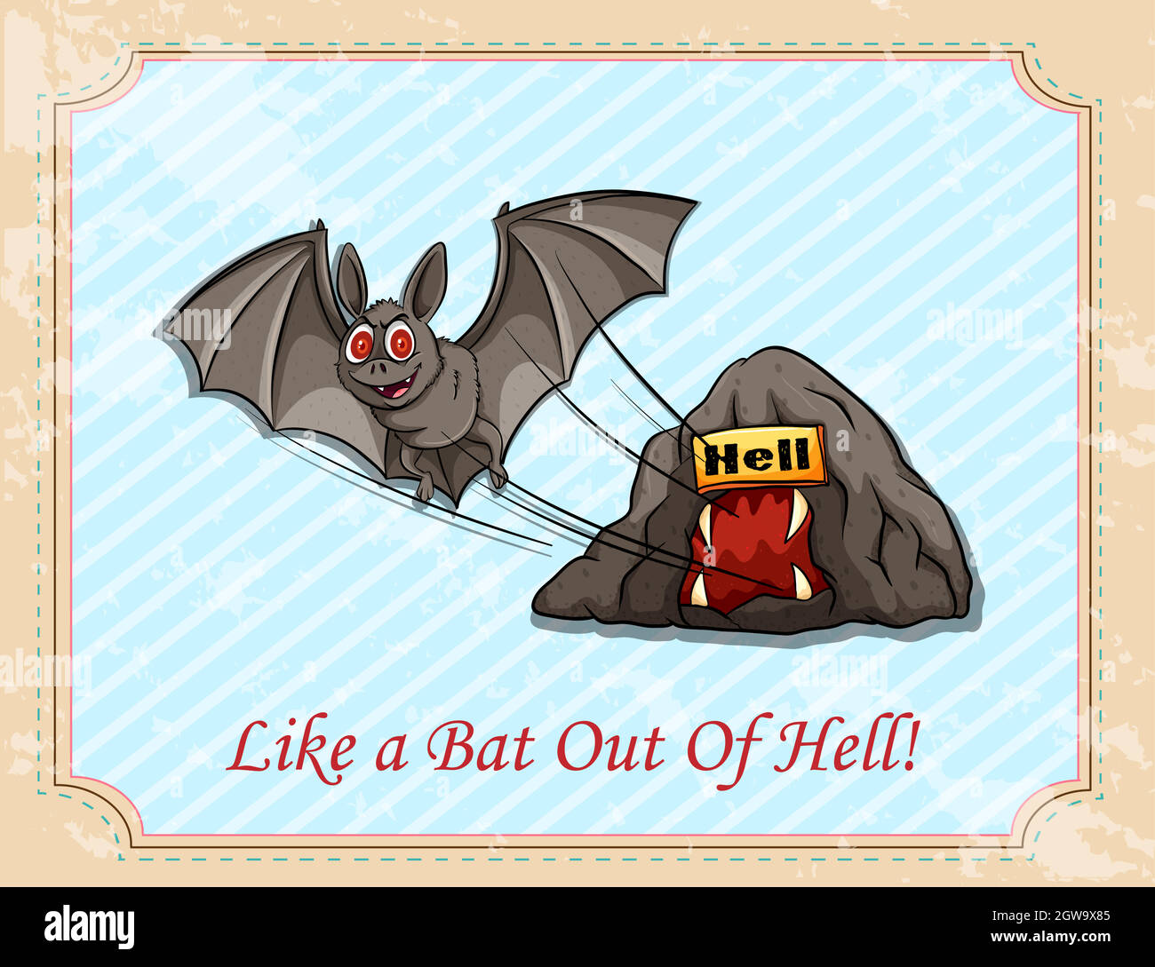 Like a bat out of hell Stock Vector Image & Art - Alamy