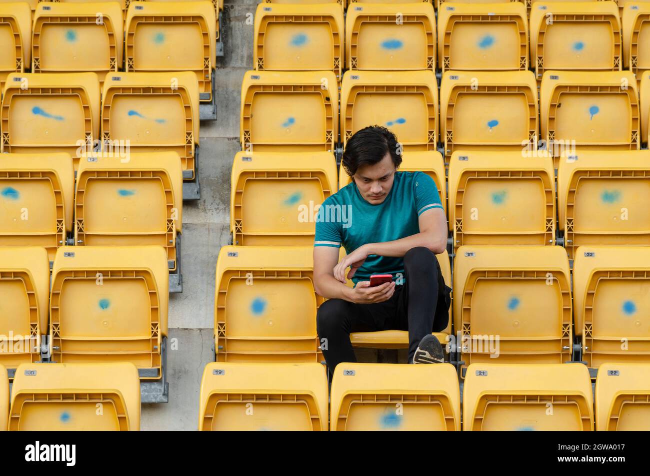 Indian fans in stadium hi-res stock photography and images - Alamy