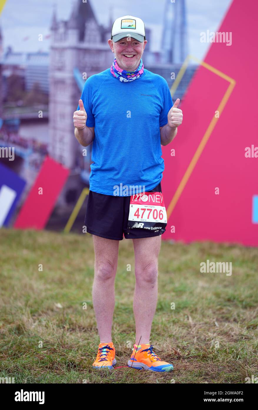 Virgin Radio DJ Chris Evans poses ahead of running the Virgin Money ...