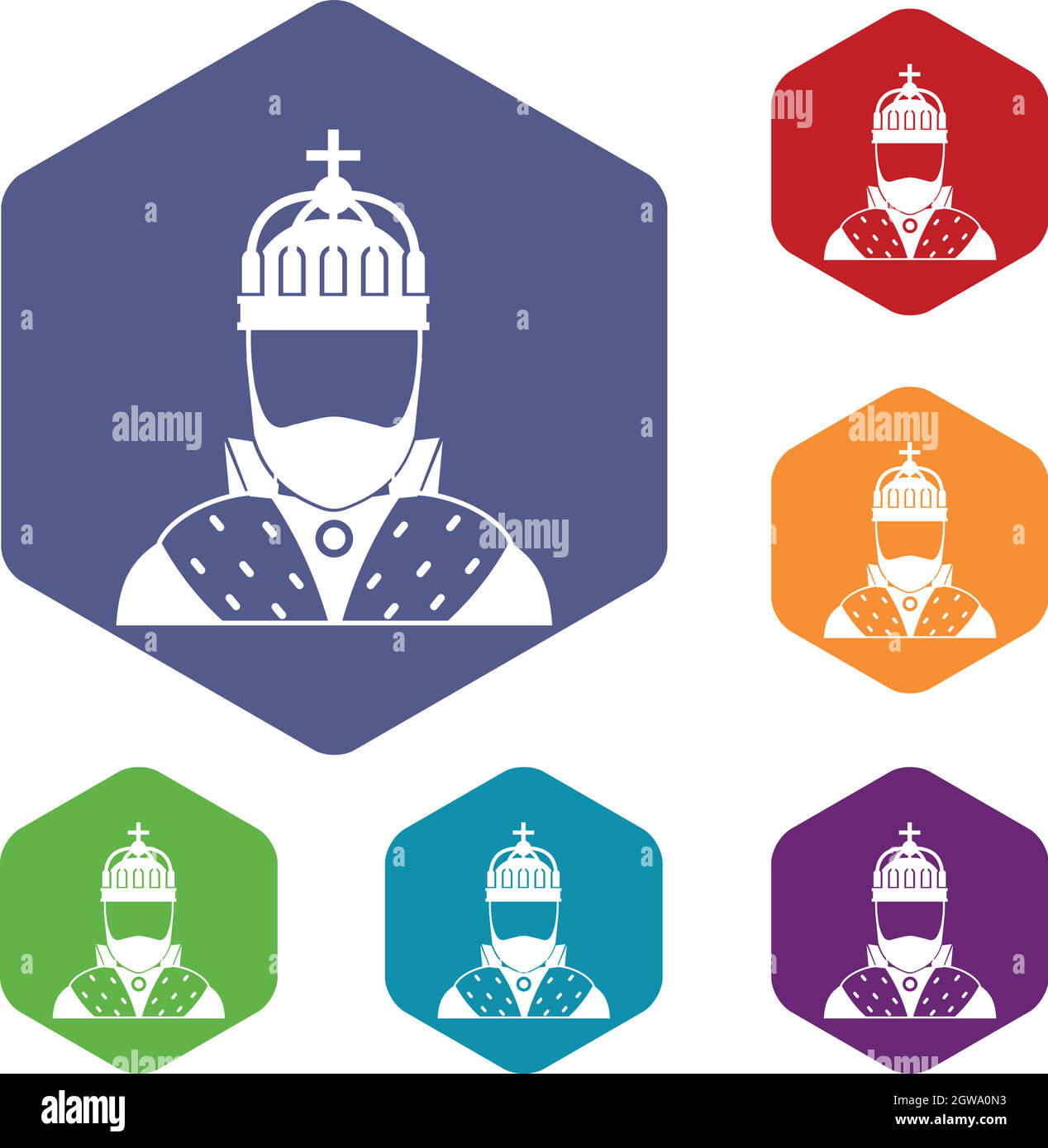 King icons set Stock Vector Image & Art - Alamy