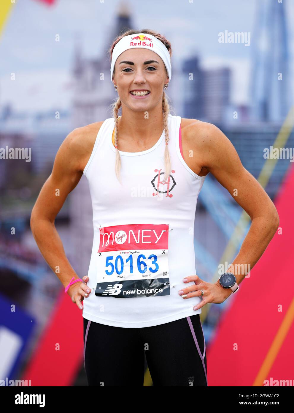 Triathlete Lucy Charles-Barclay poses ahead of running the Virgin Money ... Triathlete Lucy Charles-Barclay poses ahead of running the Virgin Money ...