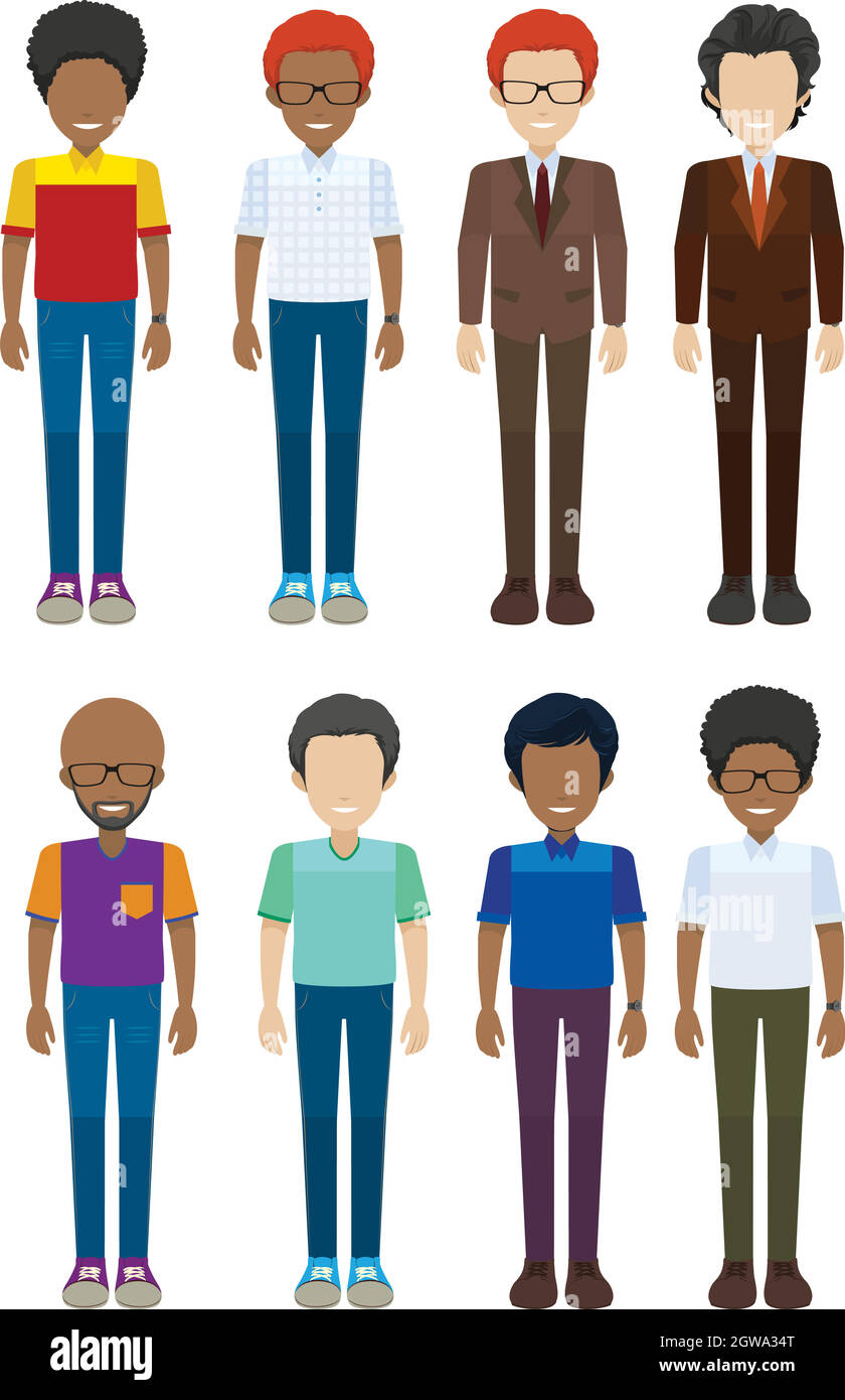 Cartoon businessman faceless hi-res stock photography and images - Alamy