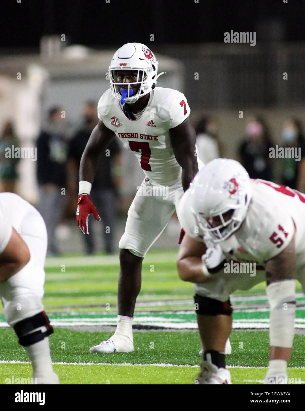 October 2, 2021 - Fresno State Bulldogs running back Jordan Mims #7 ...