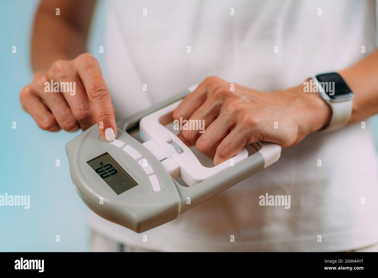 Grip strength dynamometer hi-res stock photography and images - Alamy