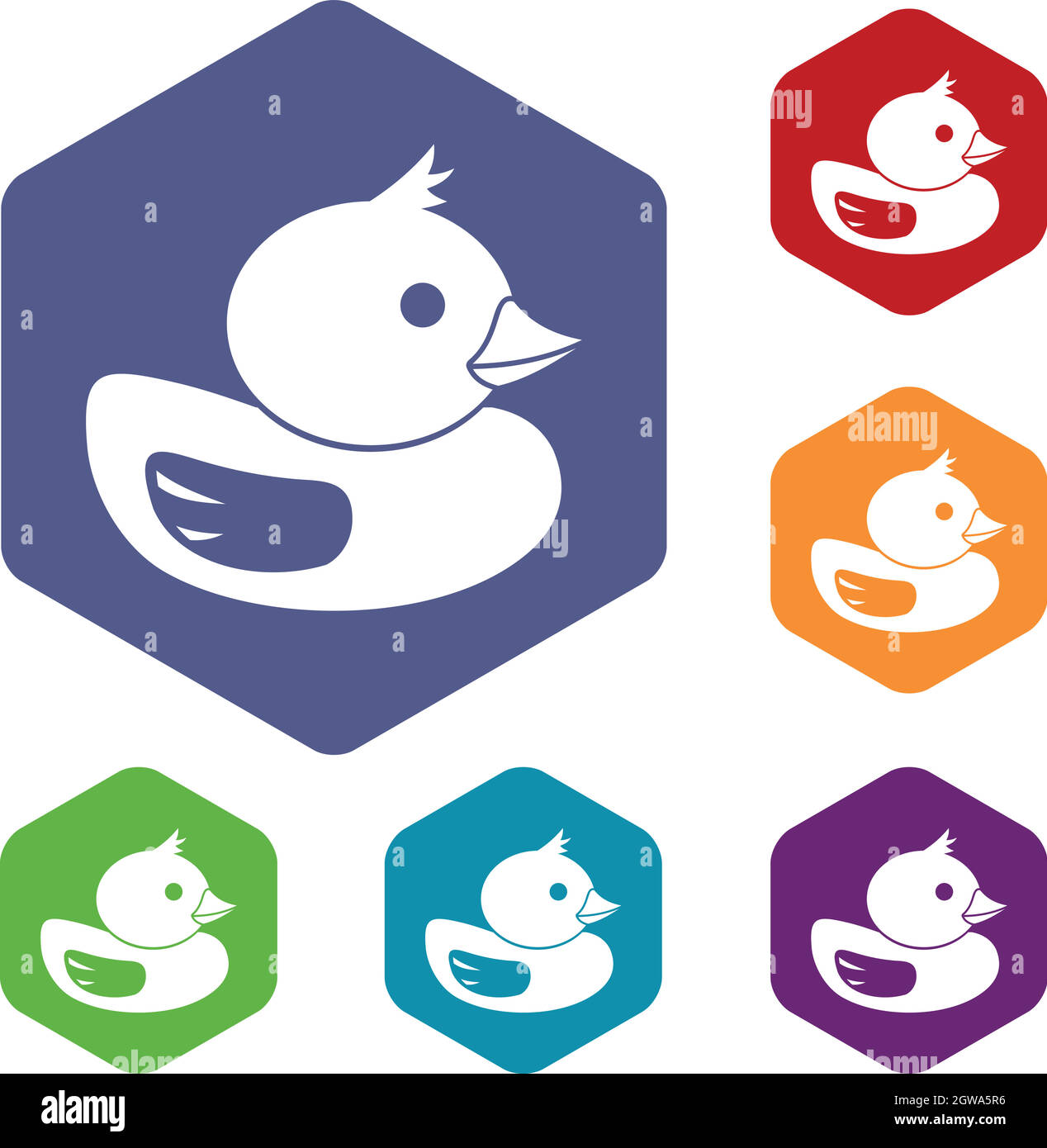 Floating duck icon hi-res stock photography and images - Alamy