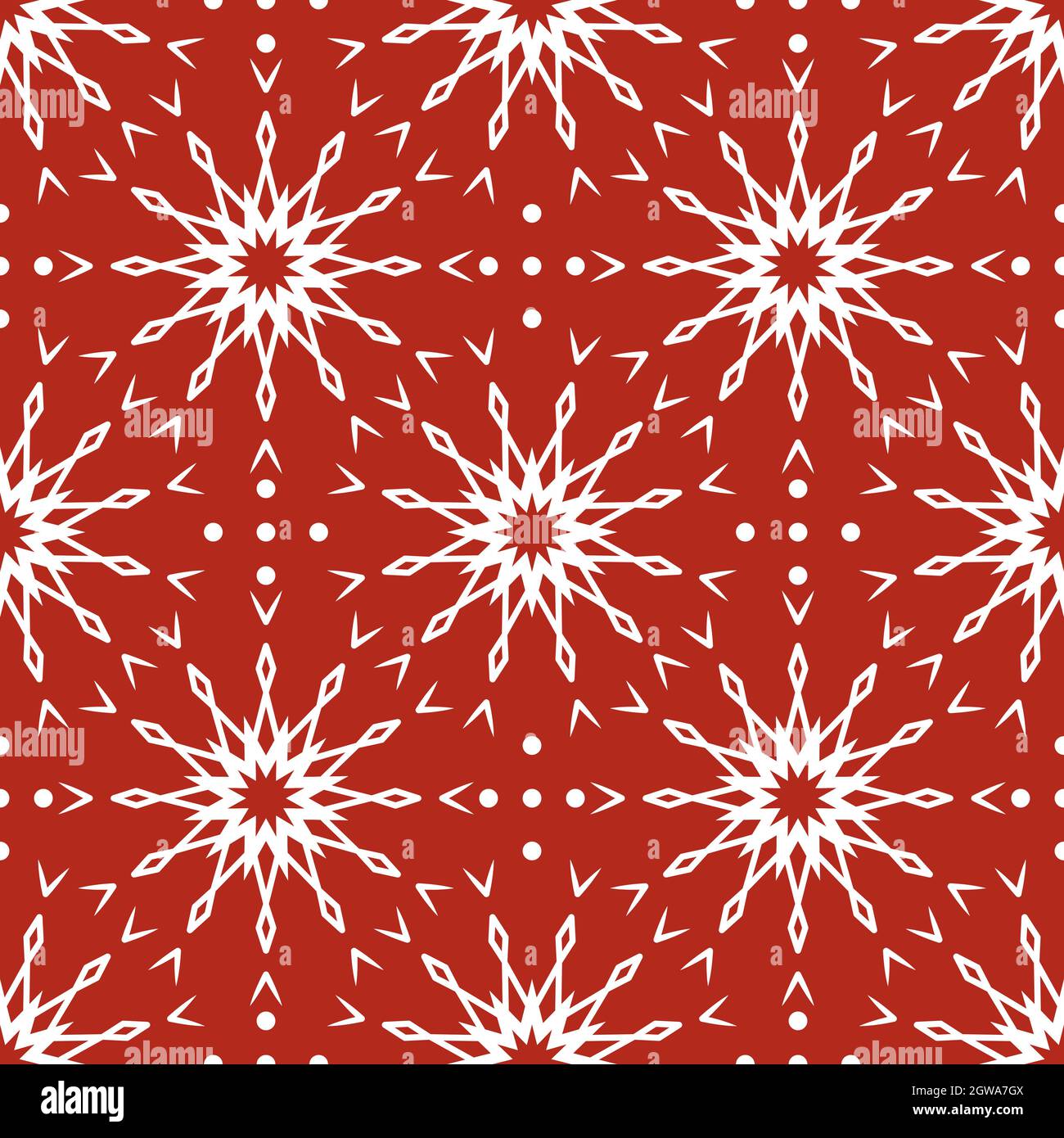 Red snow flake Stock Vector Images - Alamy