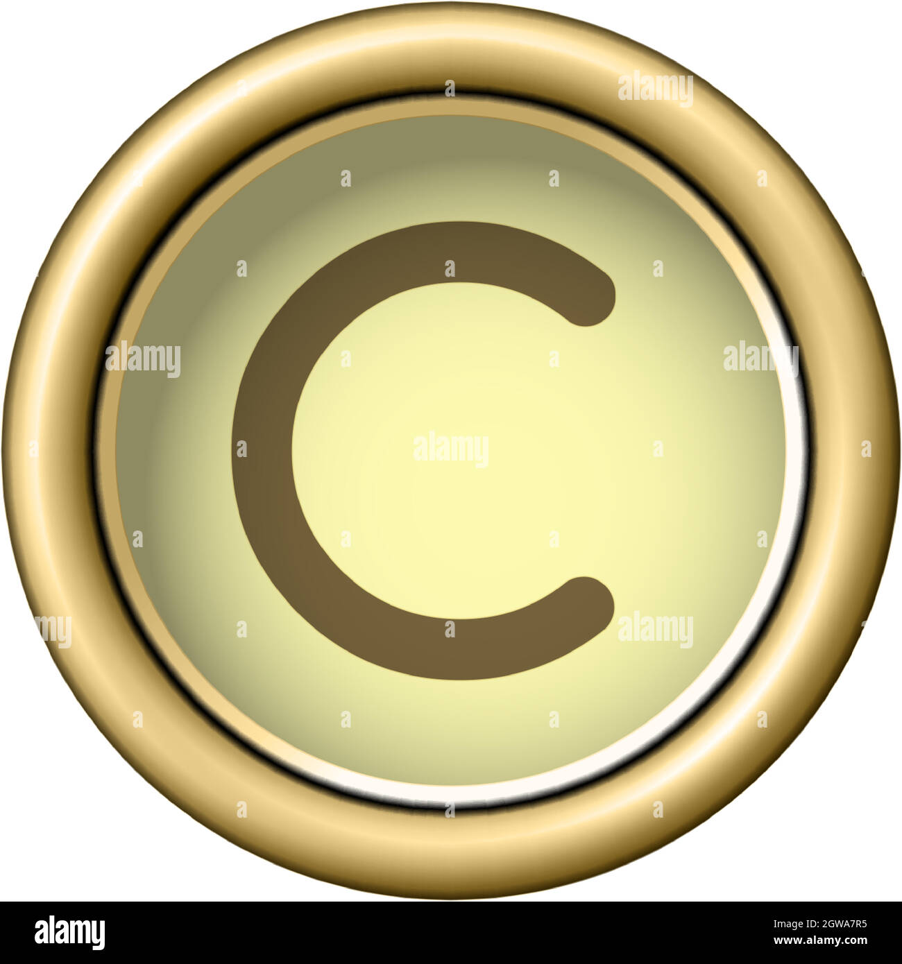 Vintage black typewriter round Stock Vector Images - Alamy