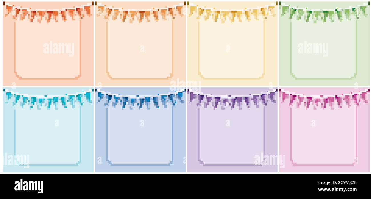 Background template with frame and flags Stock Vector Image & Art - Alamy