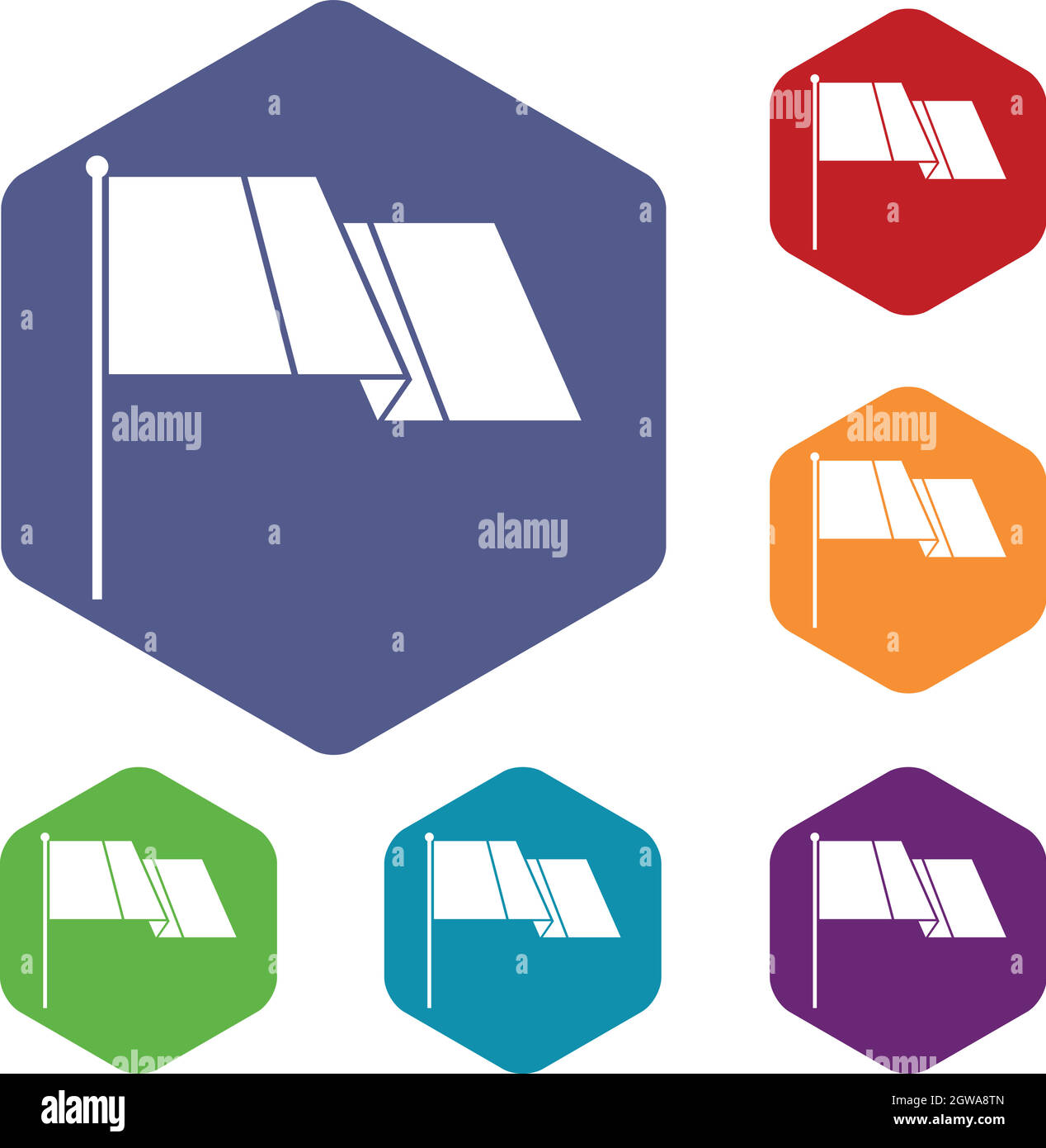 Flag icons set Stock Vector Image & Art - Alamy