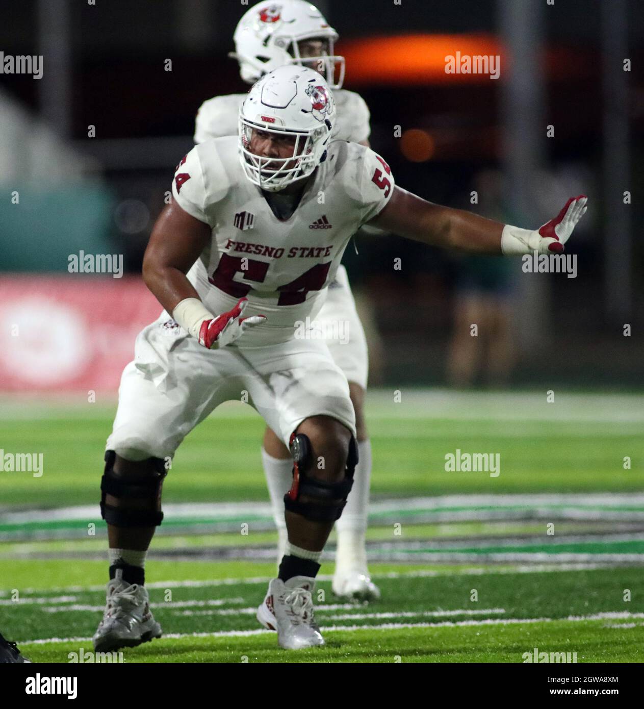 October 2, 2021 - Fresno State Bulldogs offensive lineman Bula Schmidt ...