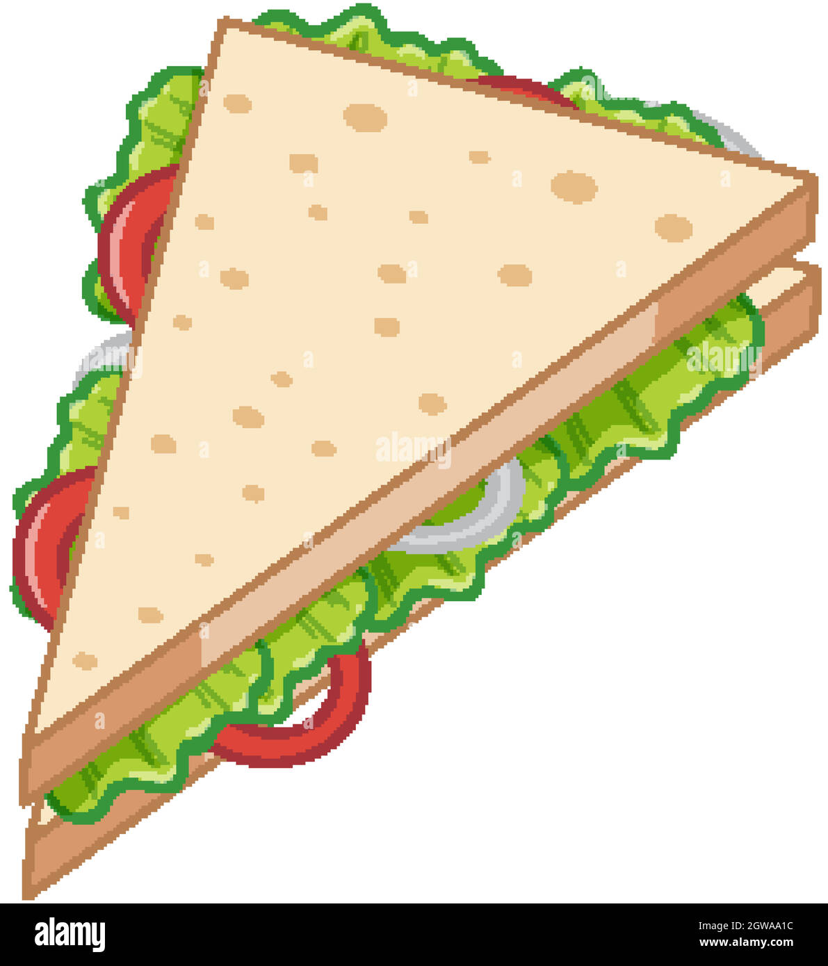 Healthy sandwich on white background Stock Vector Image & Art - Alamy