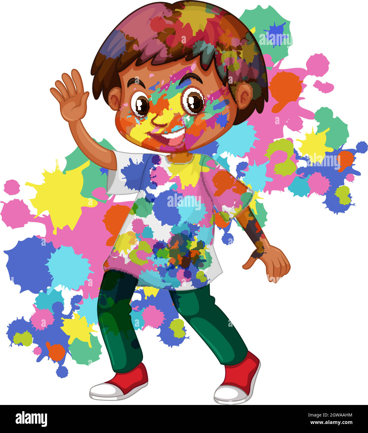 Paints body Stock Vector Images - Alamy