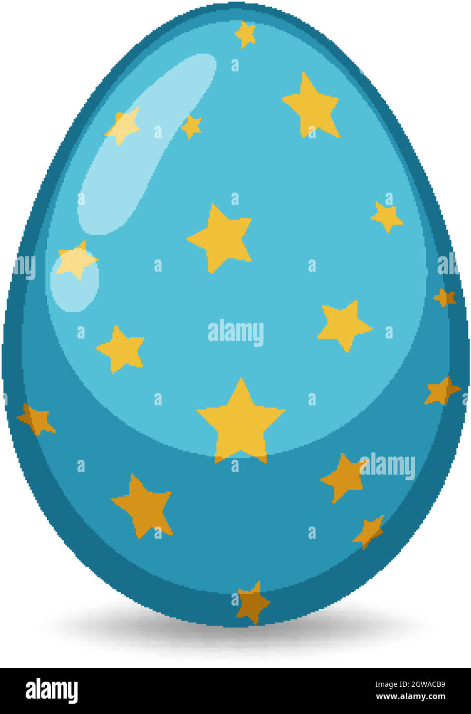 Easter theme with decorated egg in colorful patterns Stock Vector Image ...