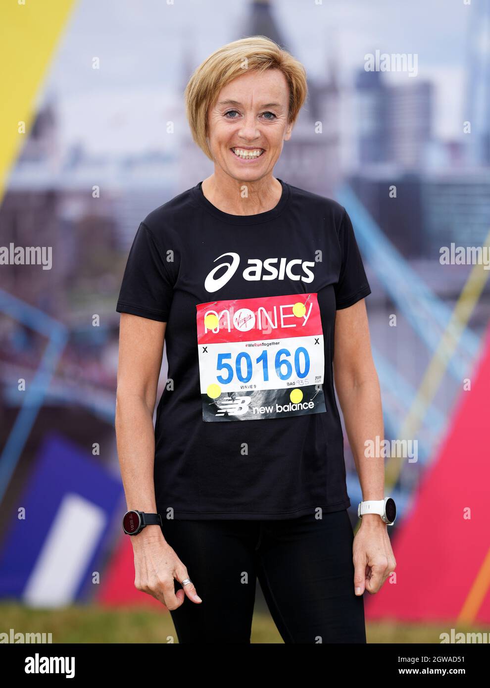 Former London Marathon winner and Olympian Liz McColgan poses ahead of ...
