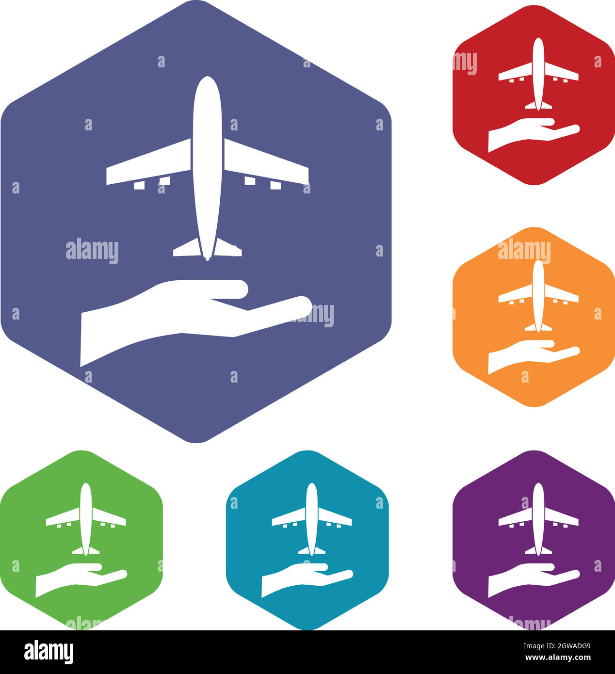 Airplane safety Stock Vector Images - Alamy