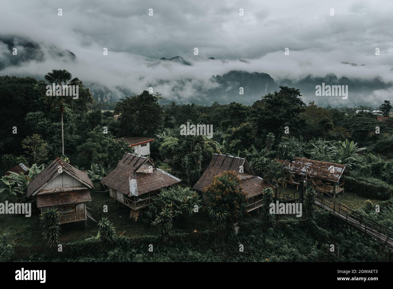 Resort in vang vieng hi-res stock photography and images - Alamy
