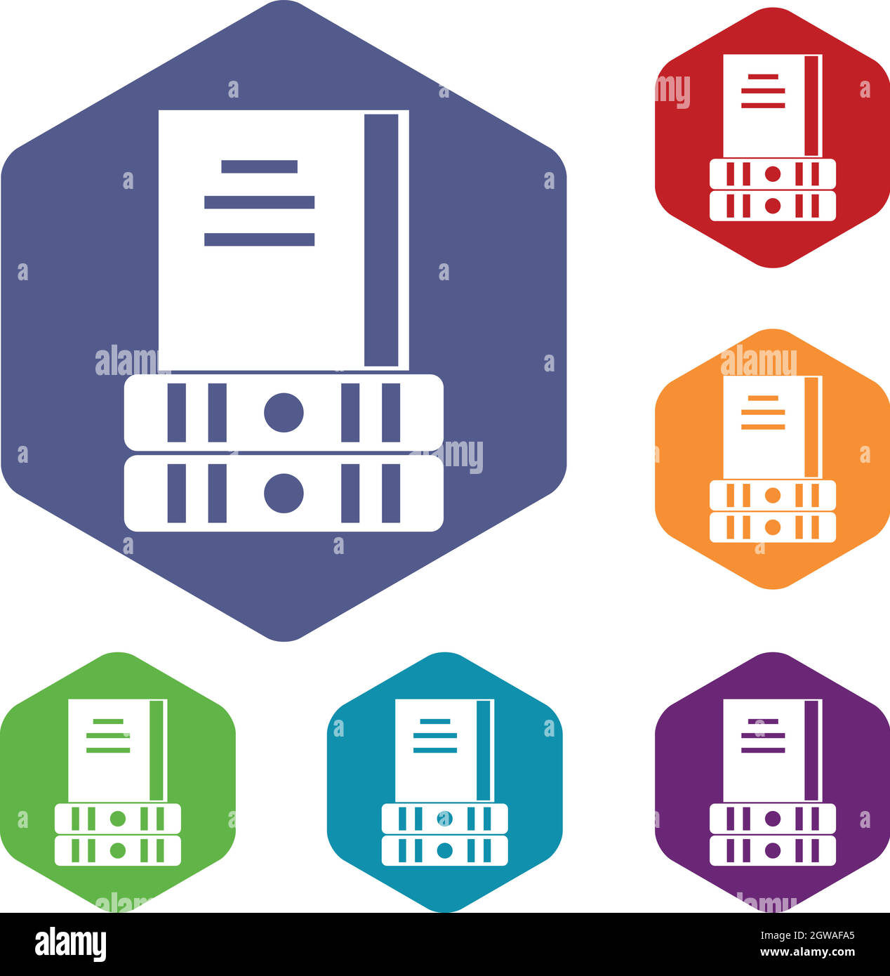 Three books icons set Stock Vector Image & Art - Alamy