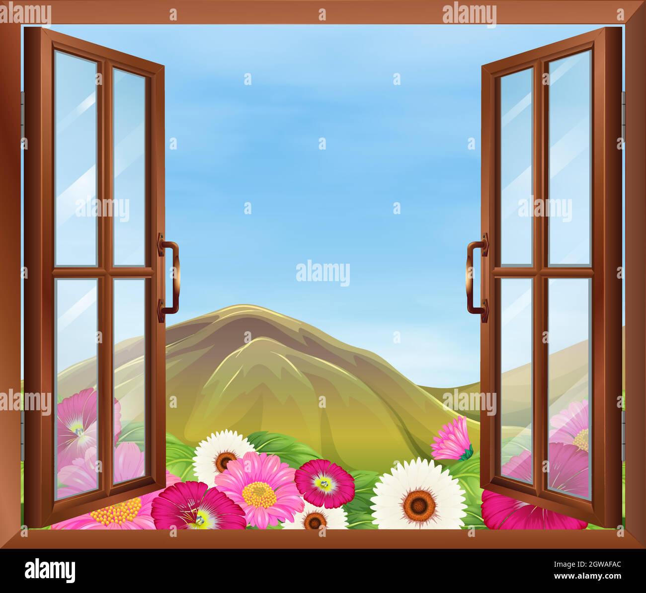 Open air yard Stock Vector Images - Alamy