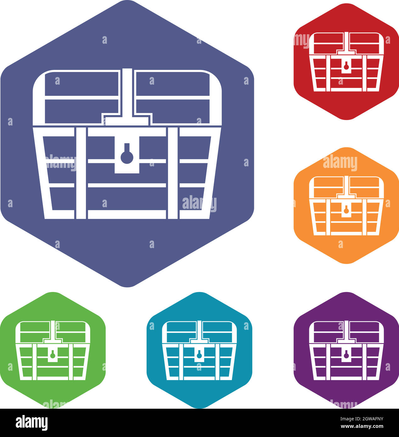 Chest icons set Stock Vector Image & Art - Alamy