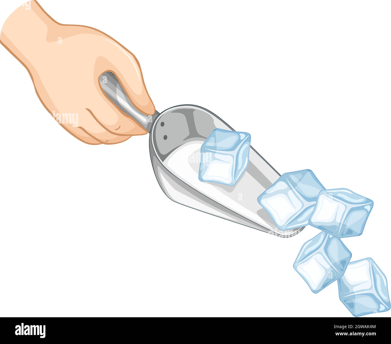 Hand scooping Stock Vector Images - Alamy