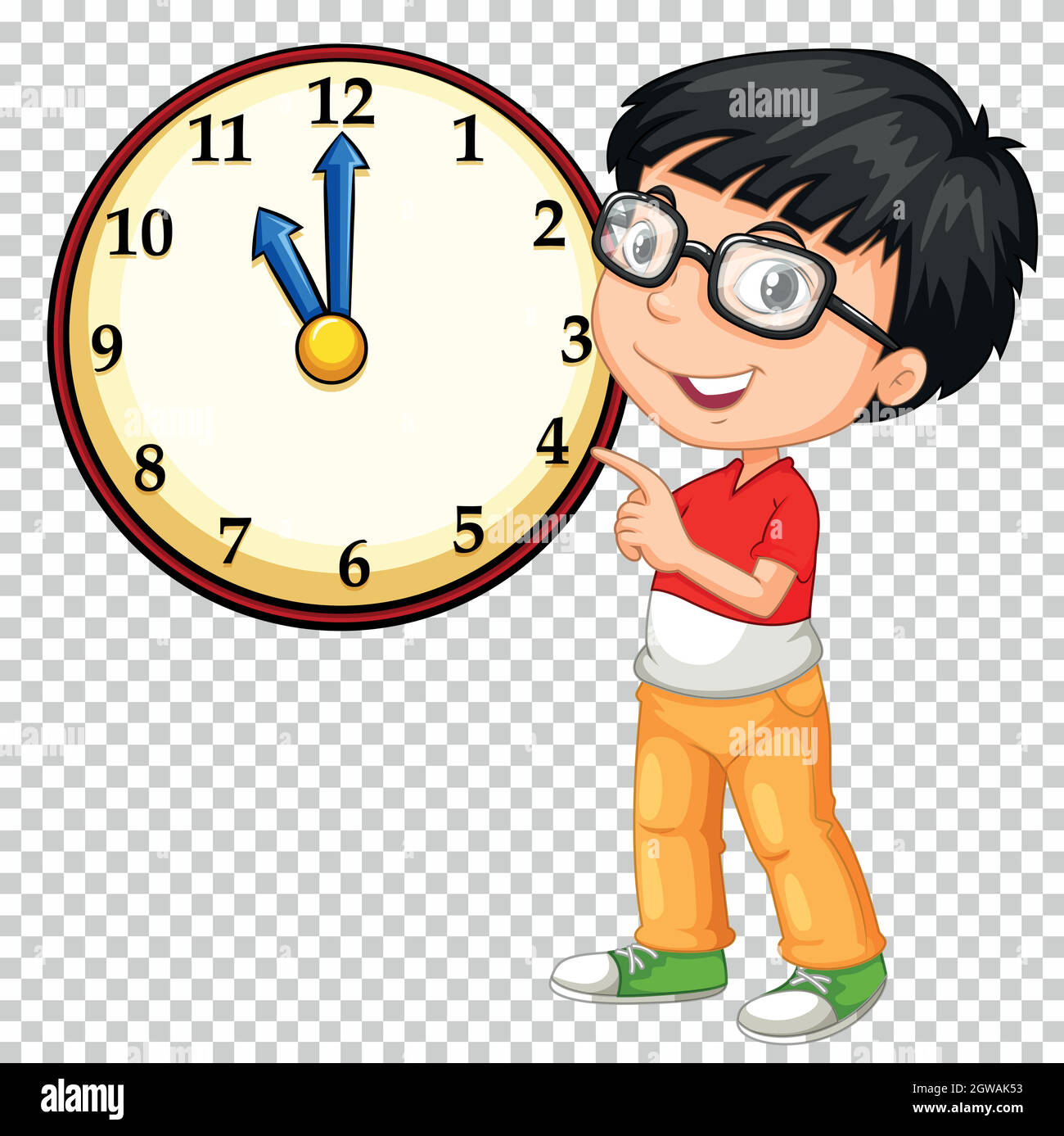 Singapore clock Stock Vector Images - Alamy