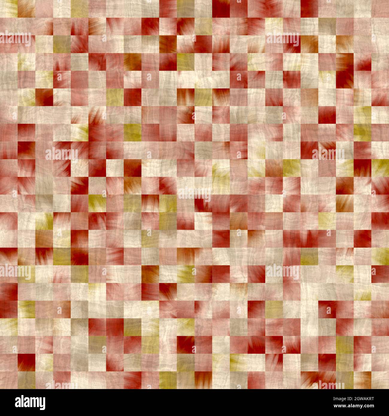 Seamless square tile faux wall mosaic pattern for surface design and ...
