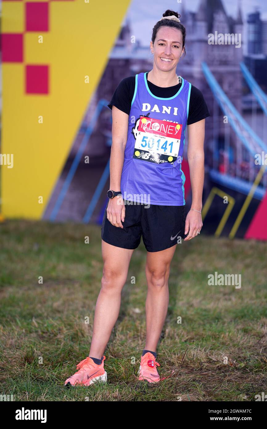 Former Olympic Cyclist Dani Rowe poses ahead of running the Virgin ...