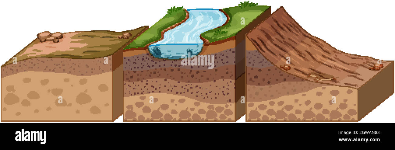 Different layer of rock geology Stock Vector Image & Art - Alamy