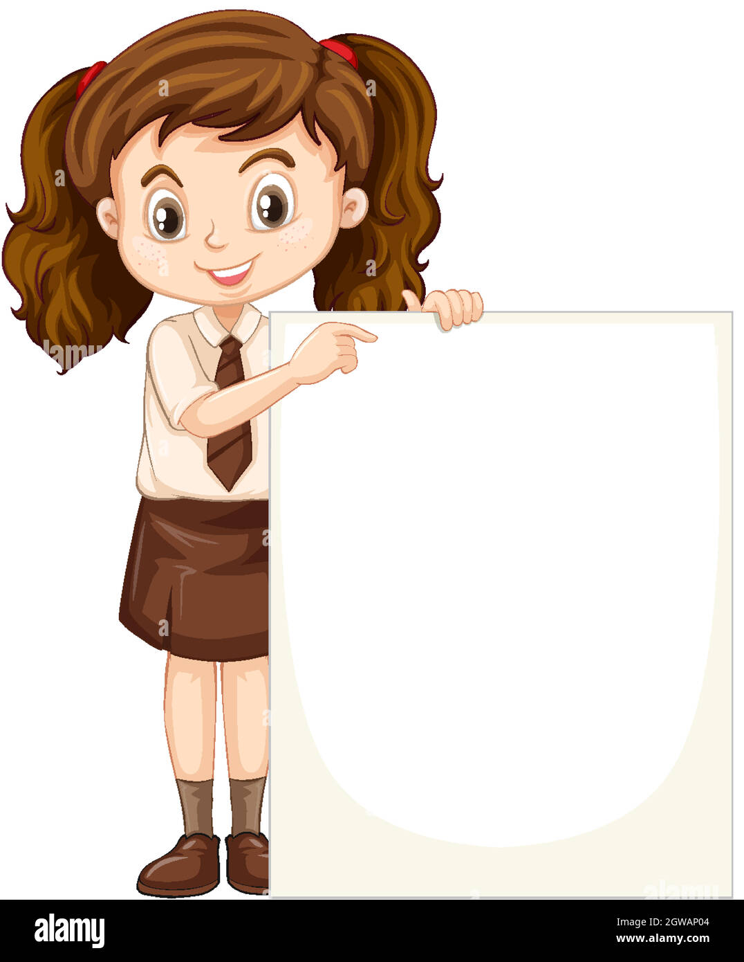 Woman signs board Stock Vector Images - Alamy