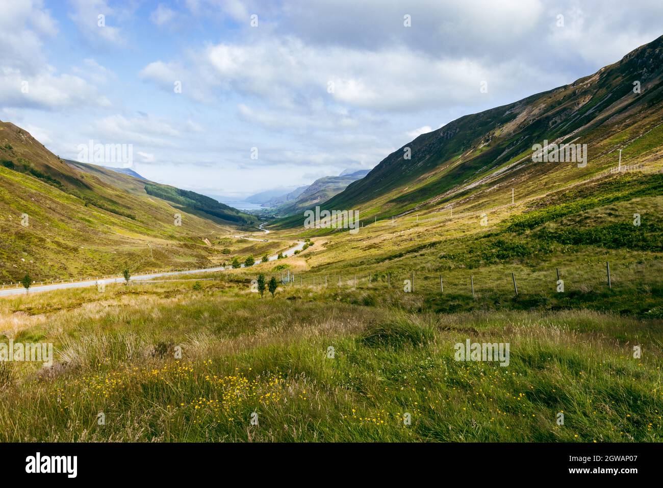 Famous View of Kinlochewe Road Stock Photo - Alamy