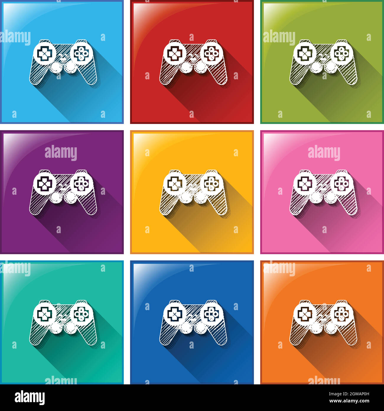Buttons with remote control for toys Stock Vector Image & Art - Alamy
