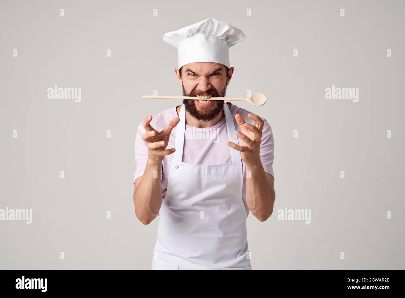 male chef professional job cooking service Stock Photo - Alamy