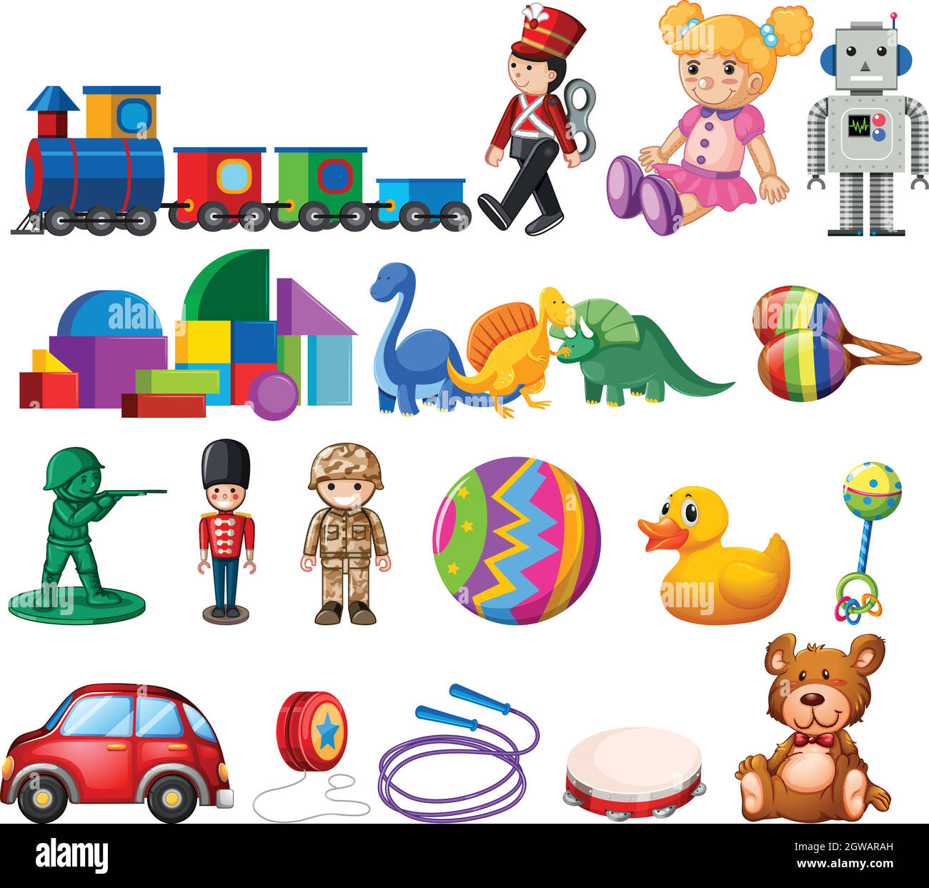A Set of Childen Toys Stock Vector Image & Art - Alamy
