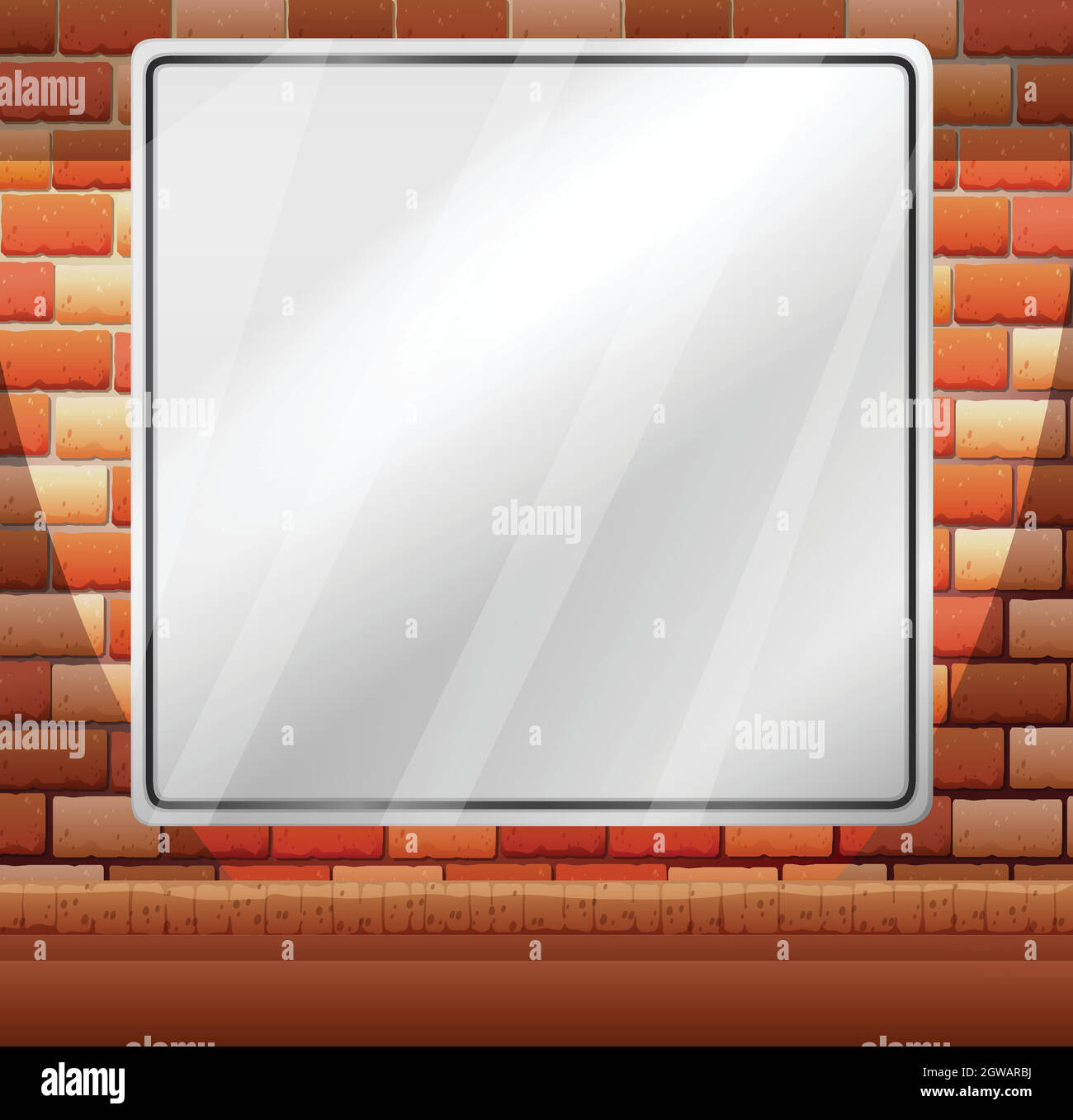 Blank square poster on Stock Vector Images - Alamy