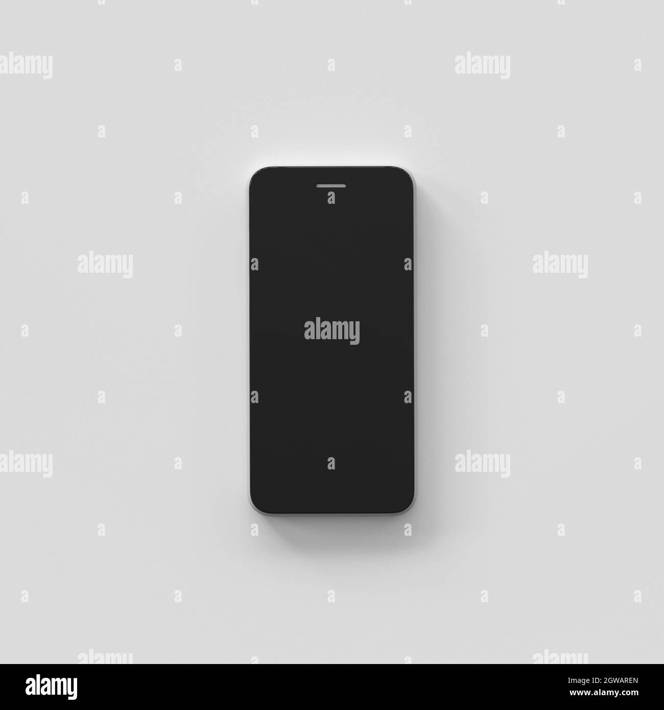 Smart phone cut out blank Black and White Stock Photos & Images - Alamy