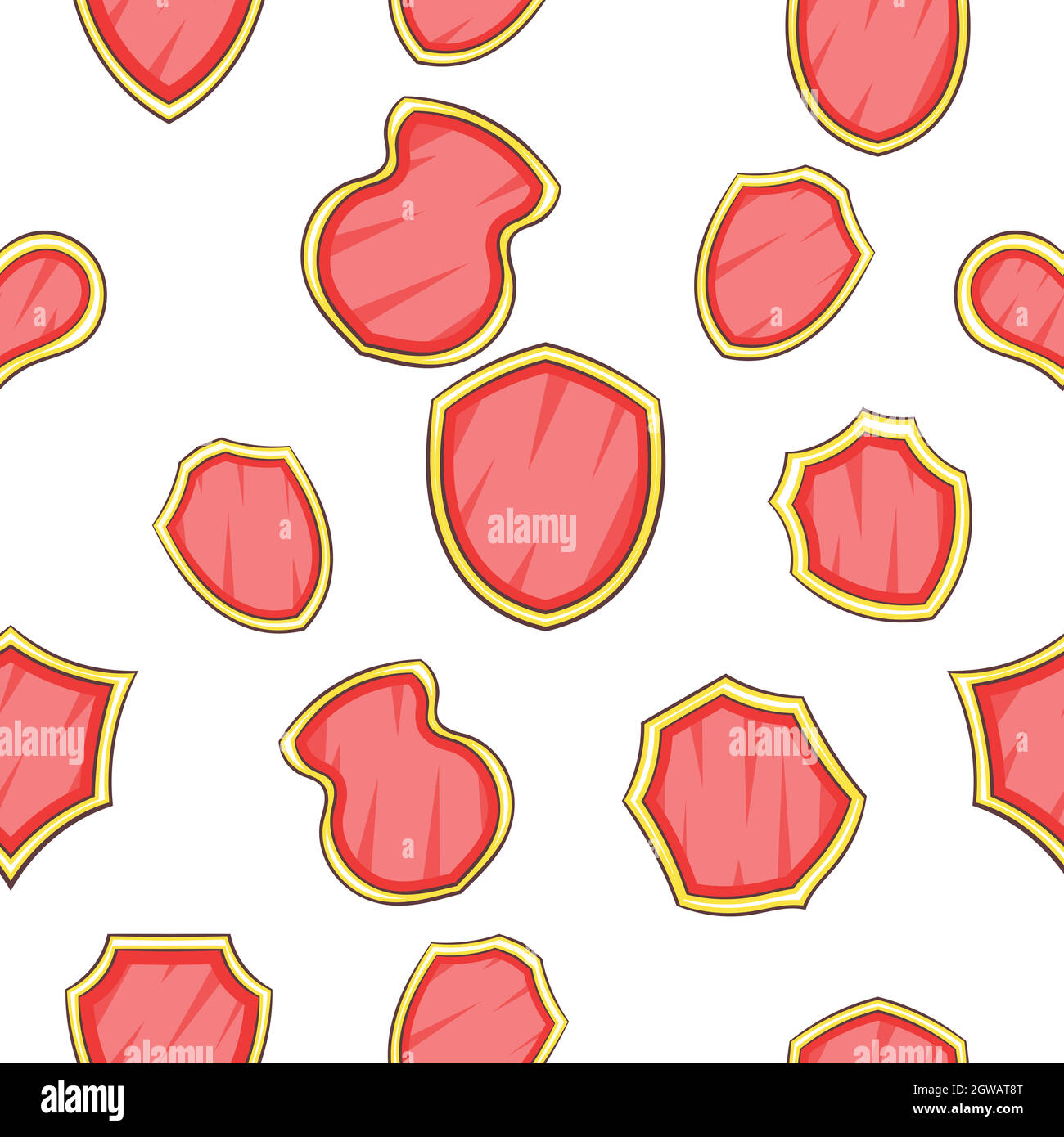 Shield pattern, cartoon style Stock Vector Image & Art - Alamy