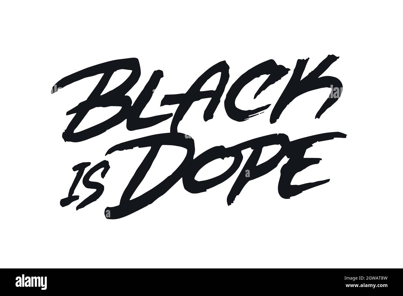 Black Is Dope lettering design Stock Vector Image & Art - Alamy
