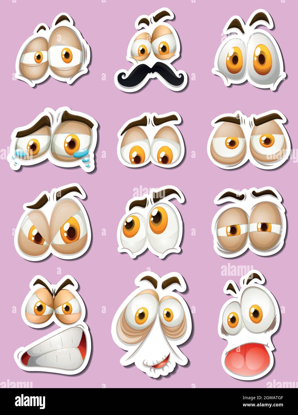 Facial expressions collection hi-res stock photography and images - Alamy