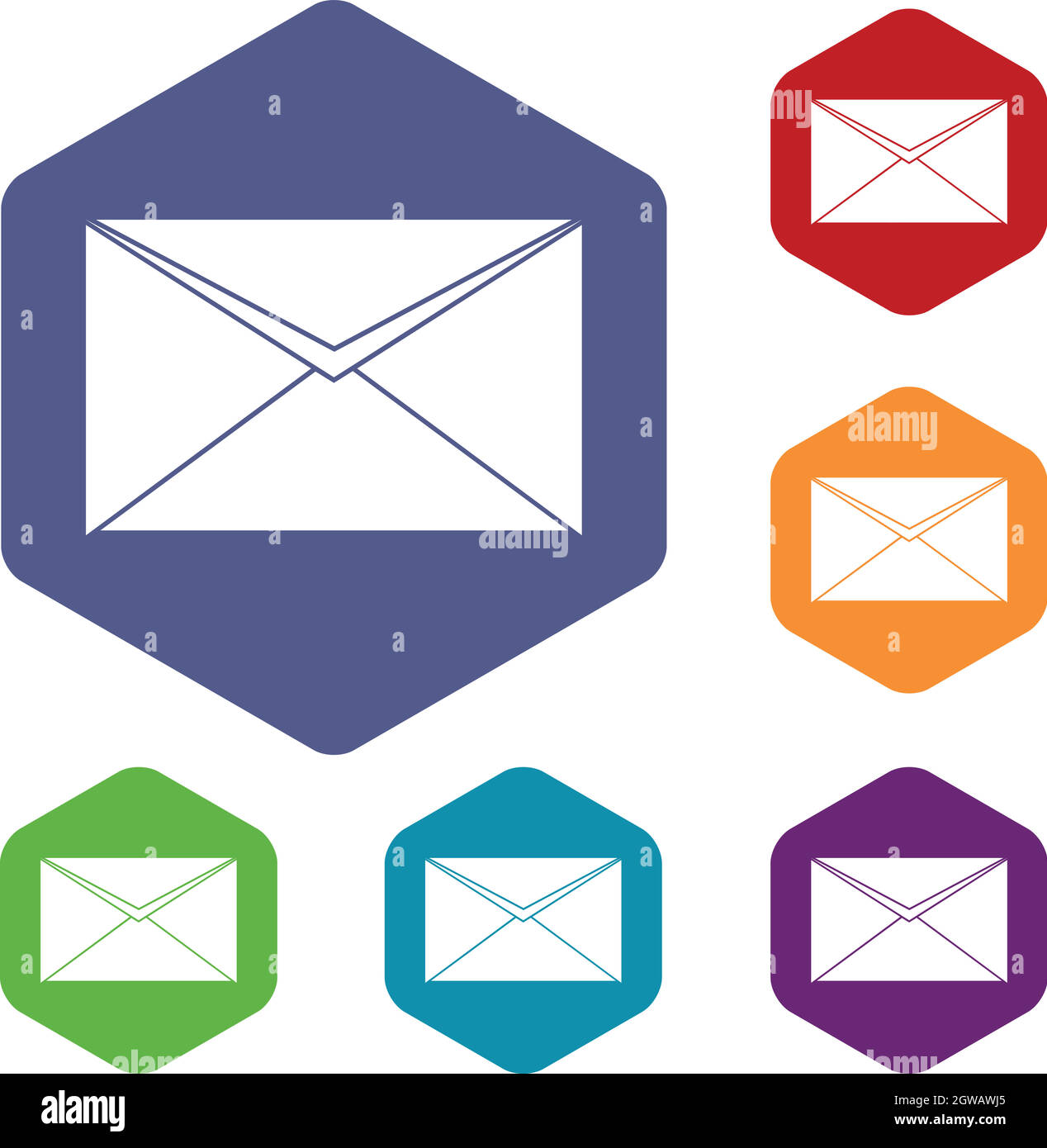 Envelope icons Stock Vector Images - Alamy