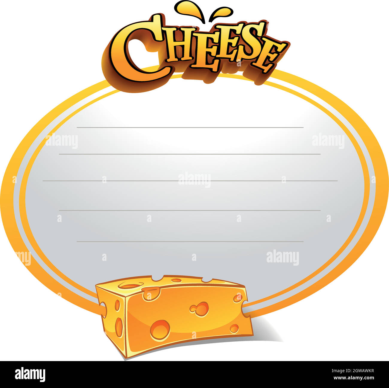Cheese border Stock Vector Images - Alamy