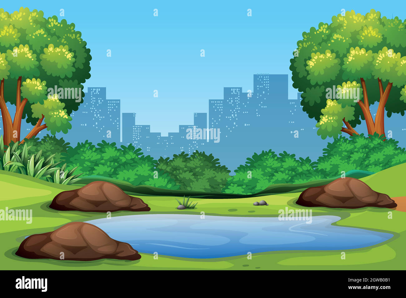 Eco park Stock Vector Images - Alamy