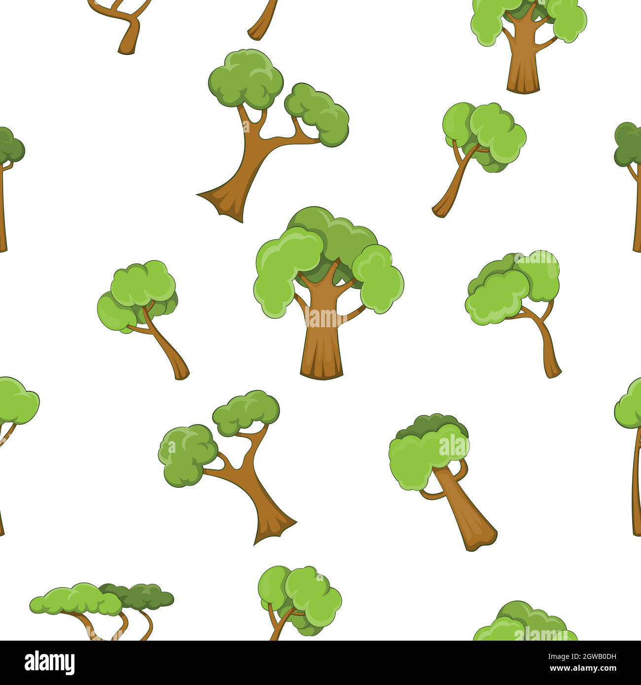 Cartoon trees Cut Out Stock Images & Pictures - Alamy