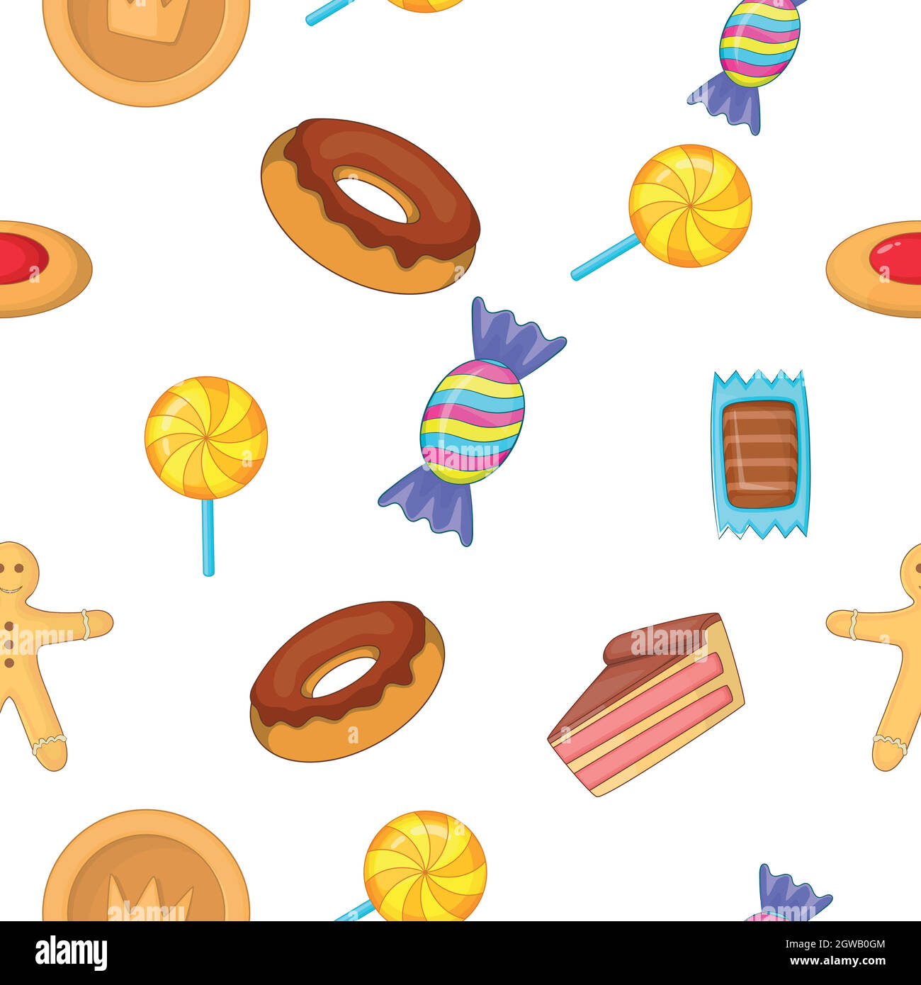 Cartoon sweets hi-res stock photography and images - Alamy